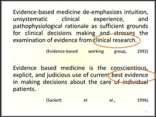 Mechanisms and the evidence hierarchy | PPTX