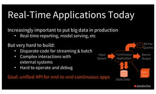 Deep learning and streaming in Apache Spark 2.2 by Matei Zaharia | PDF