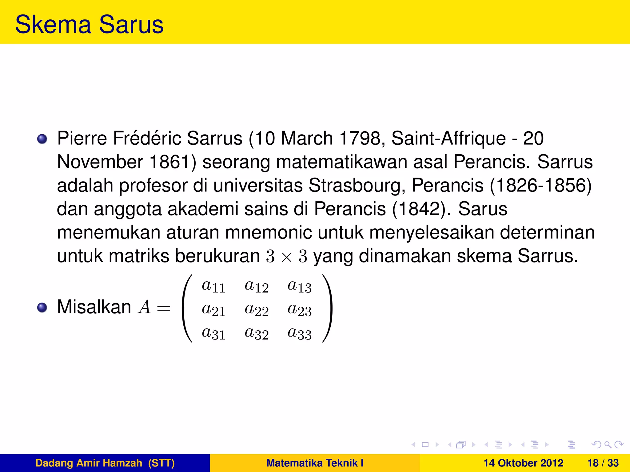 Matematika Teknik 1: Matriks | PDF