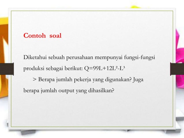 4. penerimaan total dan fungsi produksi | PPTX
