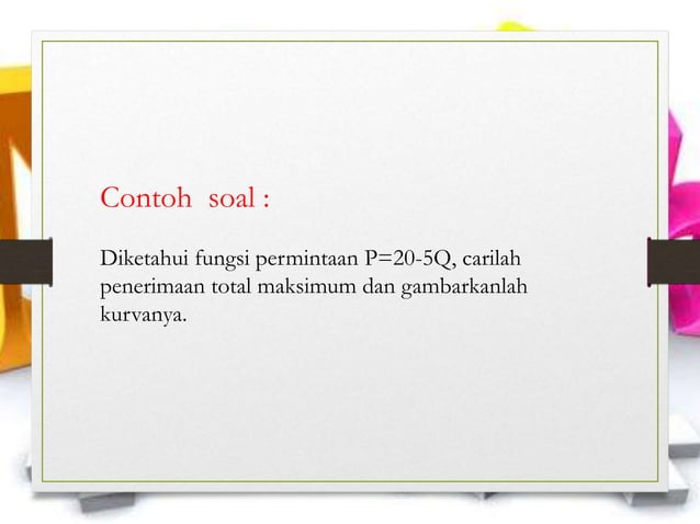 4. penerimaan total dan fungsi produksi | PPTX