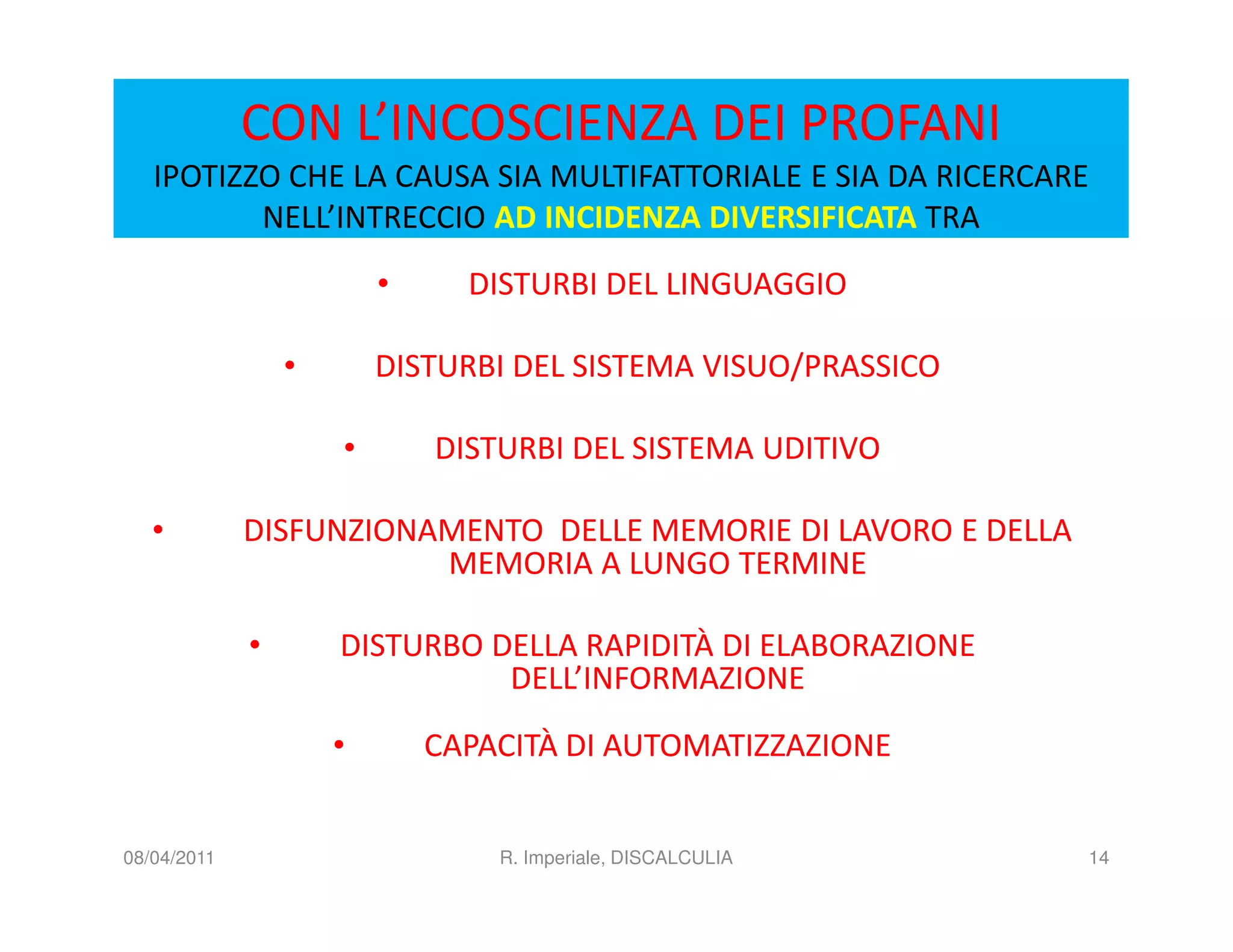 Matematica e-difficolta' | PPT