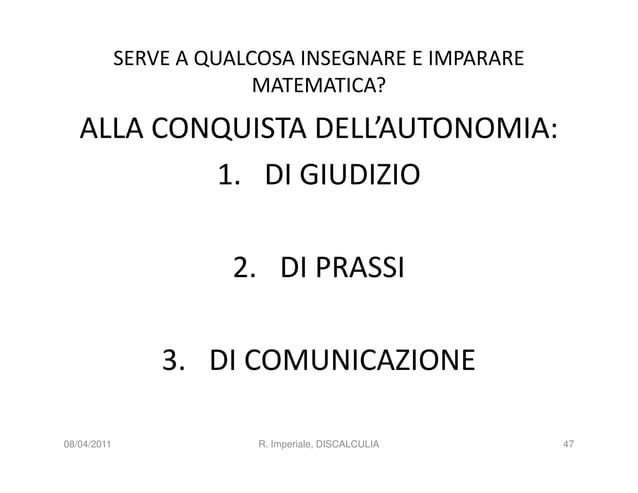 Matematica e-difficolta' | PPT