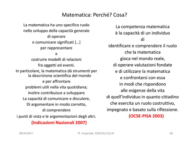 Matematica e-difficolta' | PPT