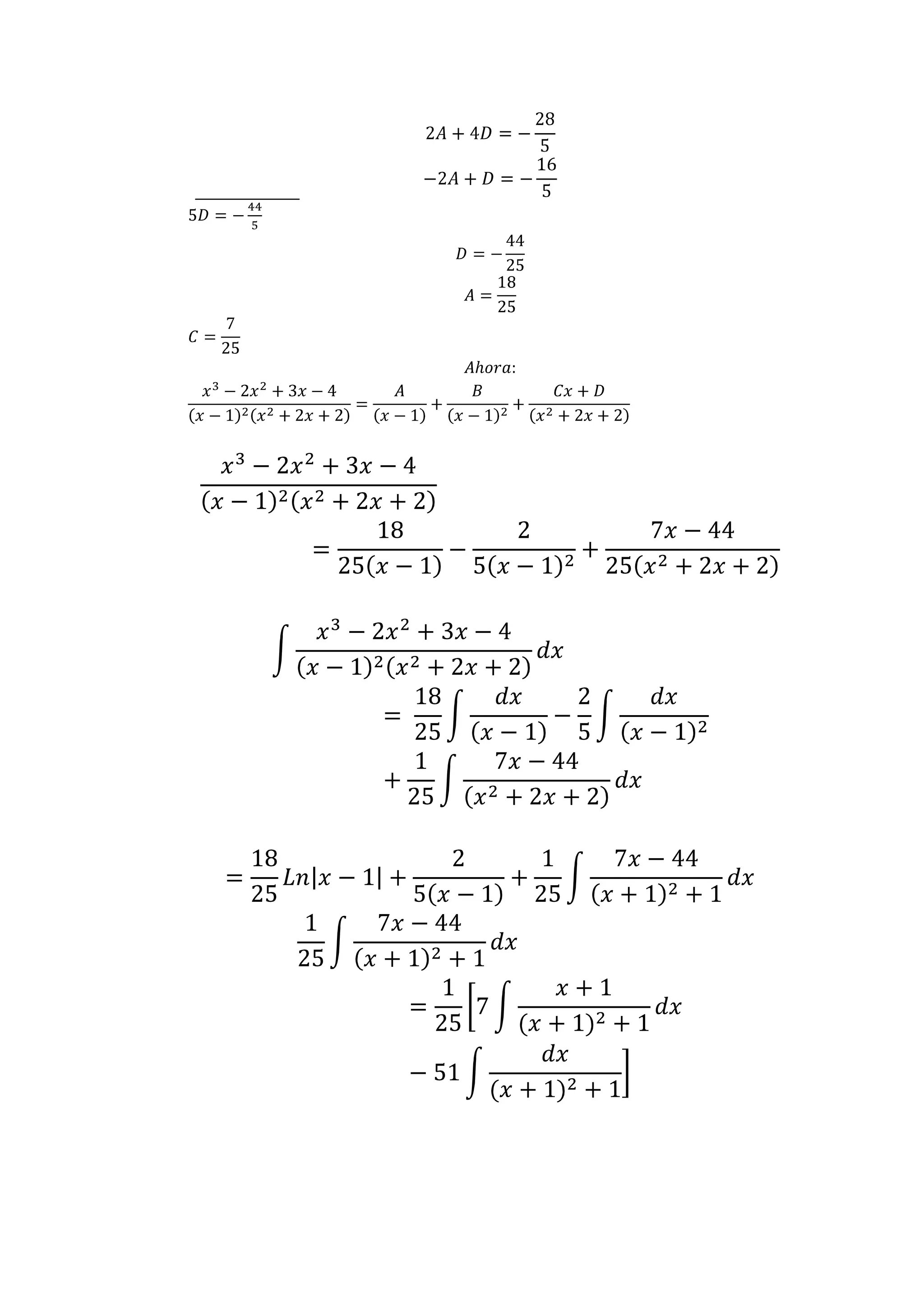 Ejercicios de integrales resueltos | DOCX
