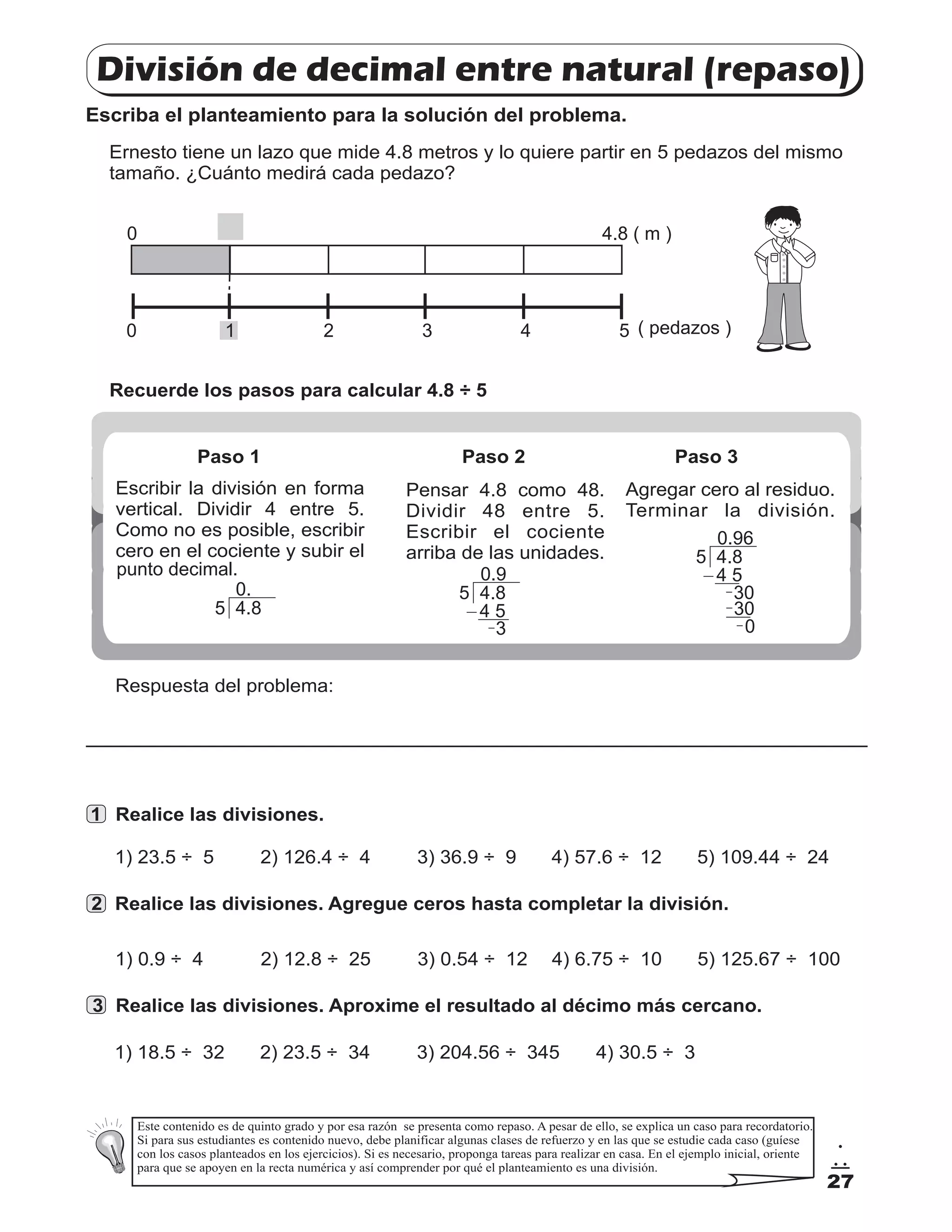 Matematica 6to -_unidad_3_-_division_de_decimales | PDF | Science