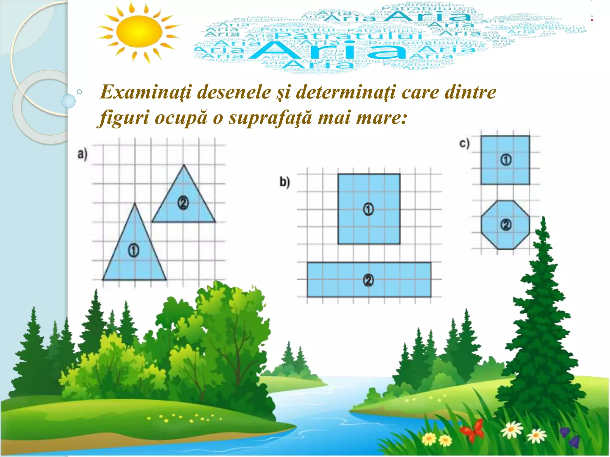 Matematica cl.5 aria_patratului_aria dreptunghiului. | PPTX