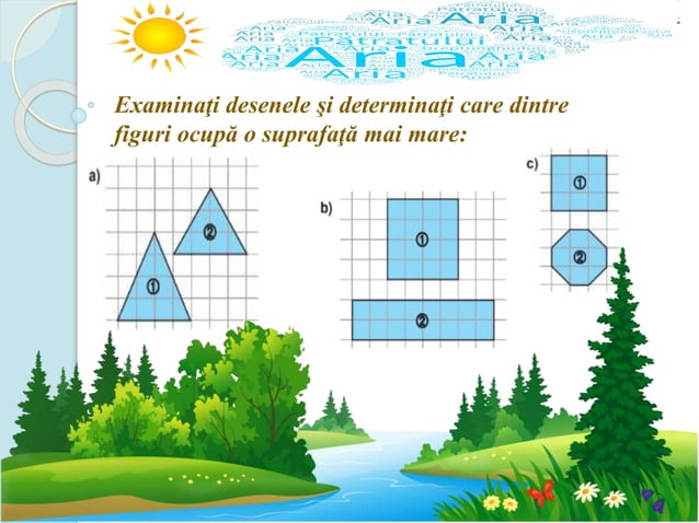 Matematica cl.5 aria_patratului_aria dreptunghiului. | PPTX
