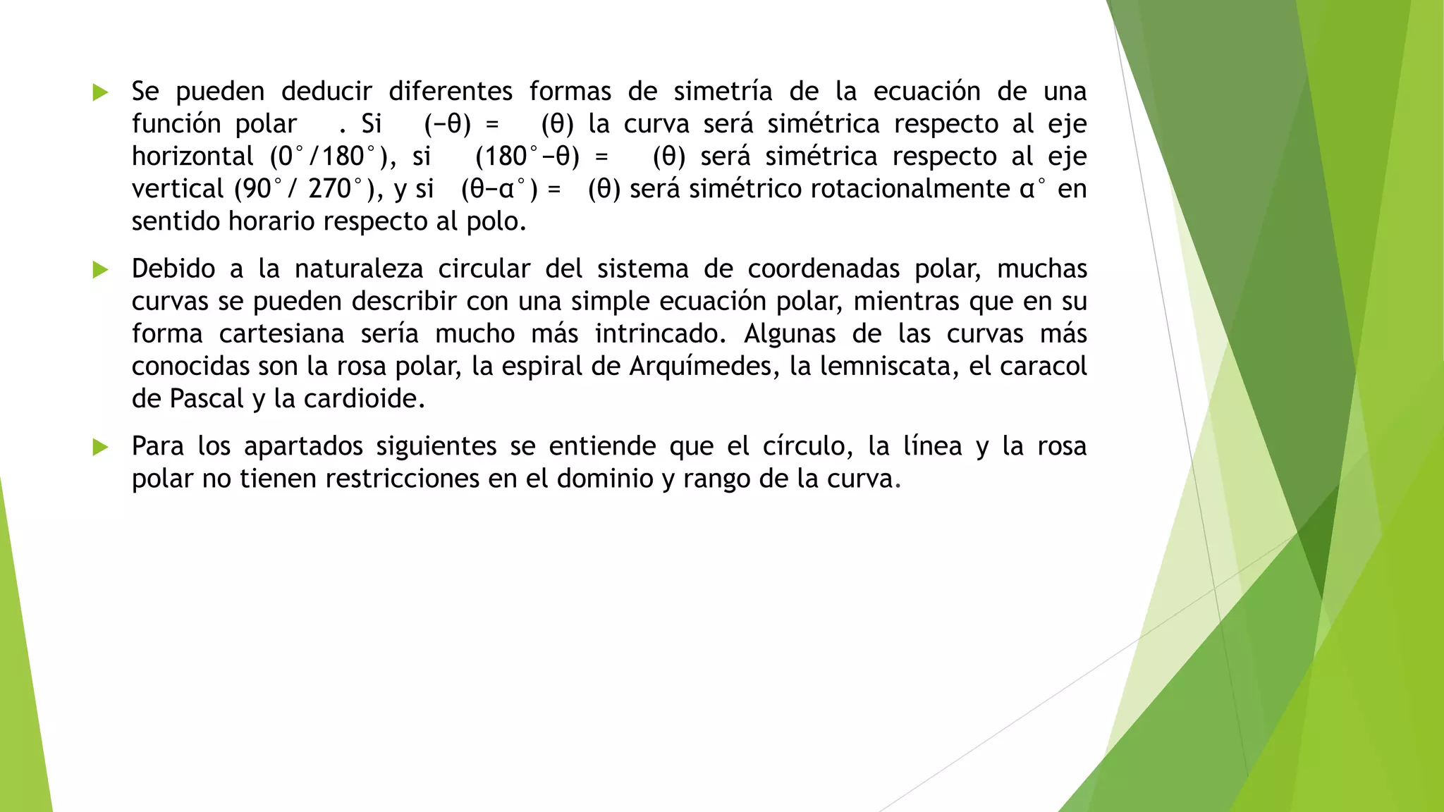 Matematica coordenadas polares | PPTX | Physics | Science