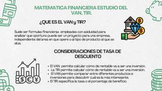 MATEMATICA FINANCIERA ESTUDIO DEL VAN, TIR Y RCB.pdf