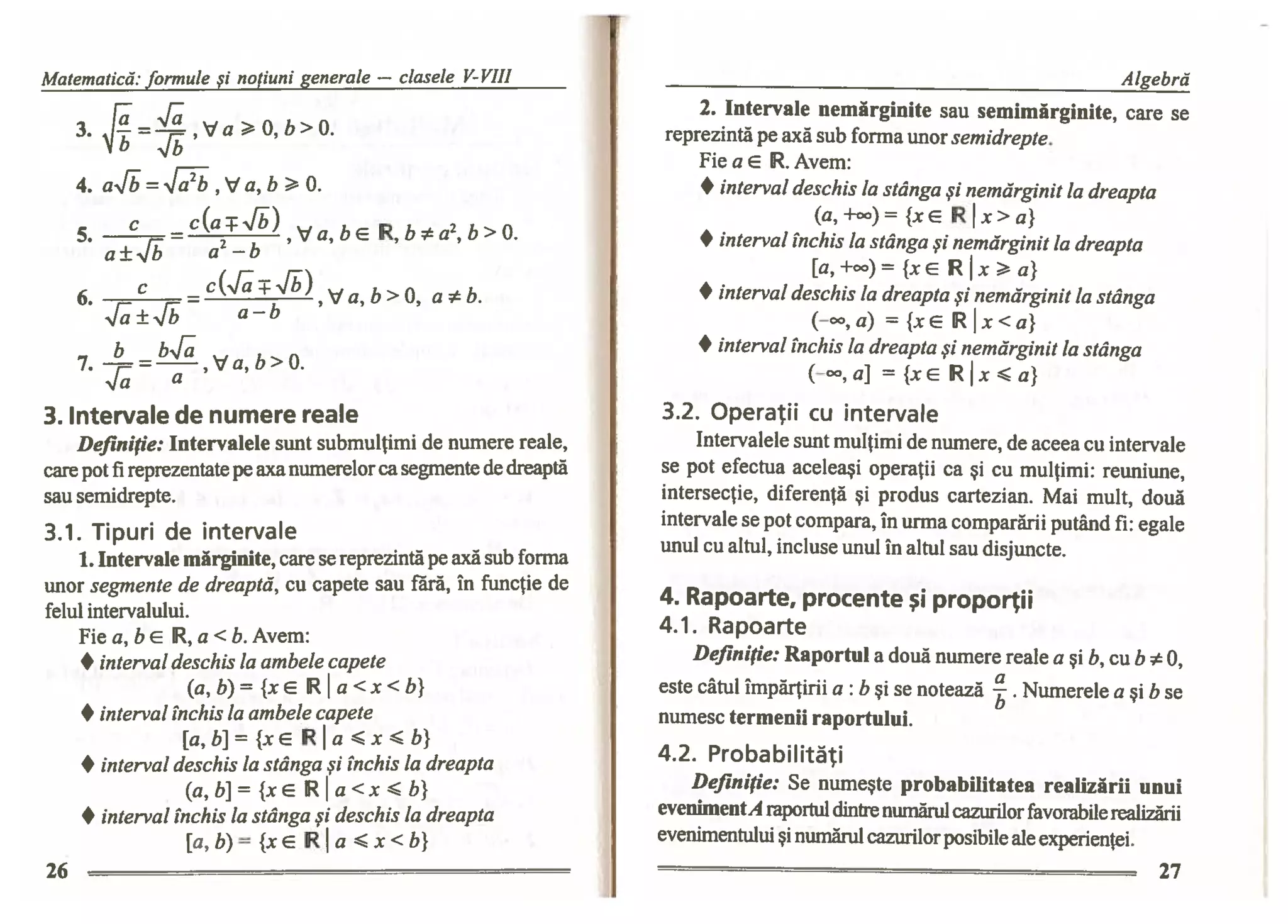 Matematica gimnaziu notiuni generale | PDF