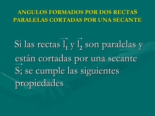 Matematica rectas paralelas. | PPT