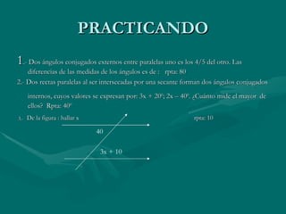 Matematica rectas paralelas. | PPT
