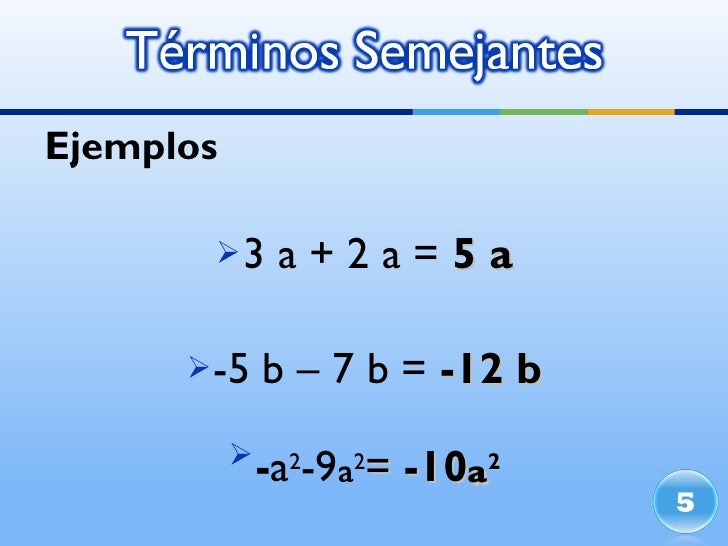 Terminos Semejantes
