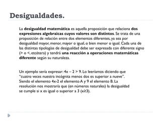 matematicas ..pptx desigualdades numeros reales | PPTX