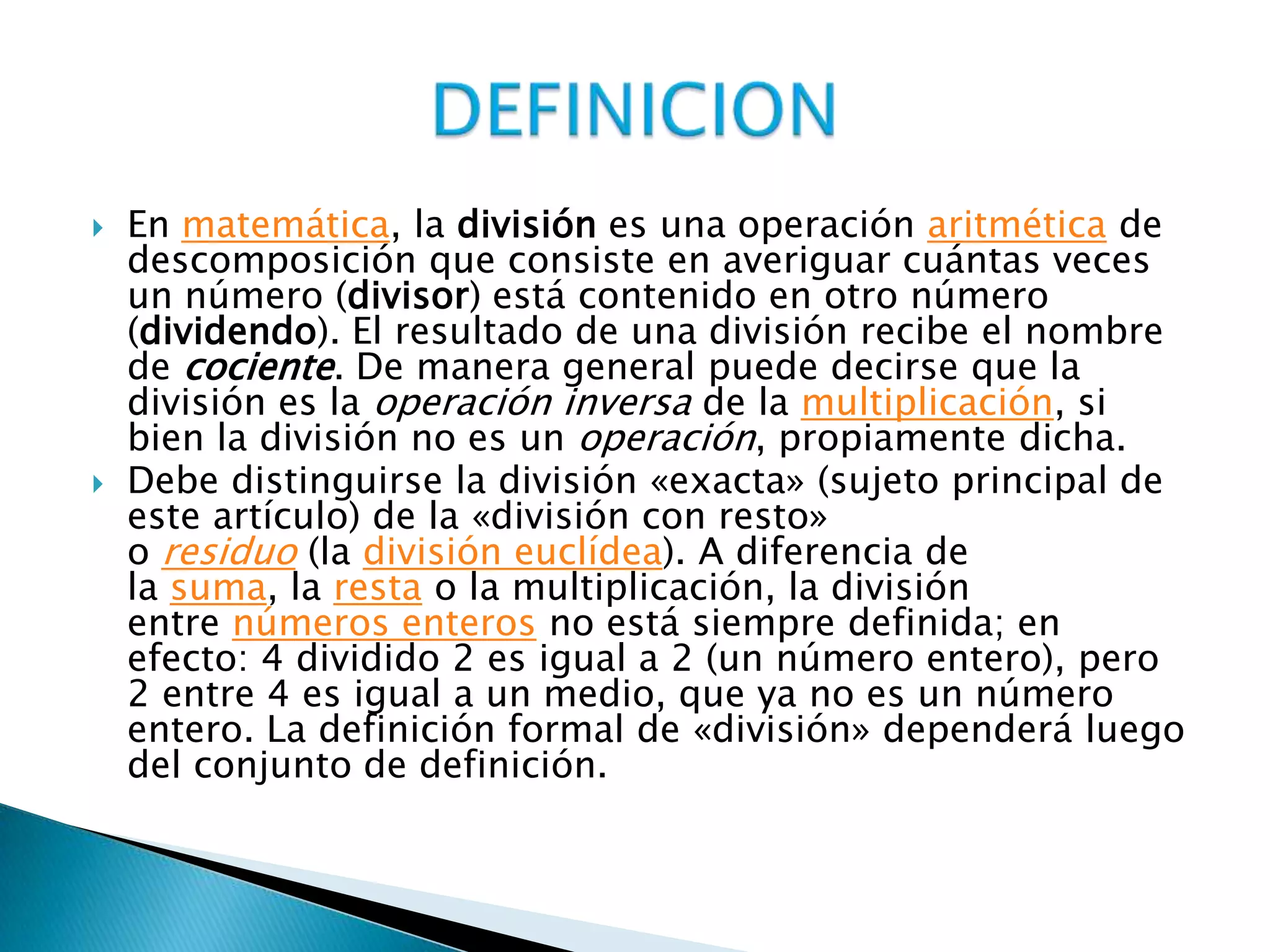 Matematicas (division) | PPT