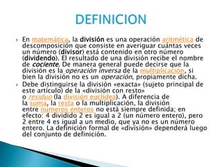 Matematicas (division) | PPTX