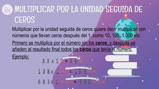 Multiplicación | PPTX