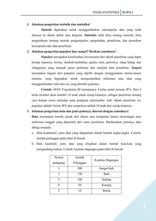 Matematika Statistika | DOCX