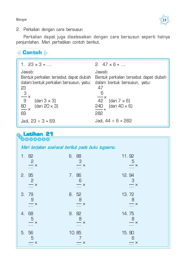 Contoh Soal Matematika Pembagian Ribuan Gudang Materi Online