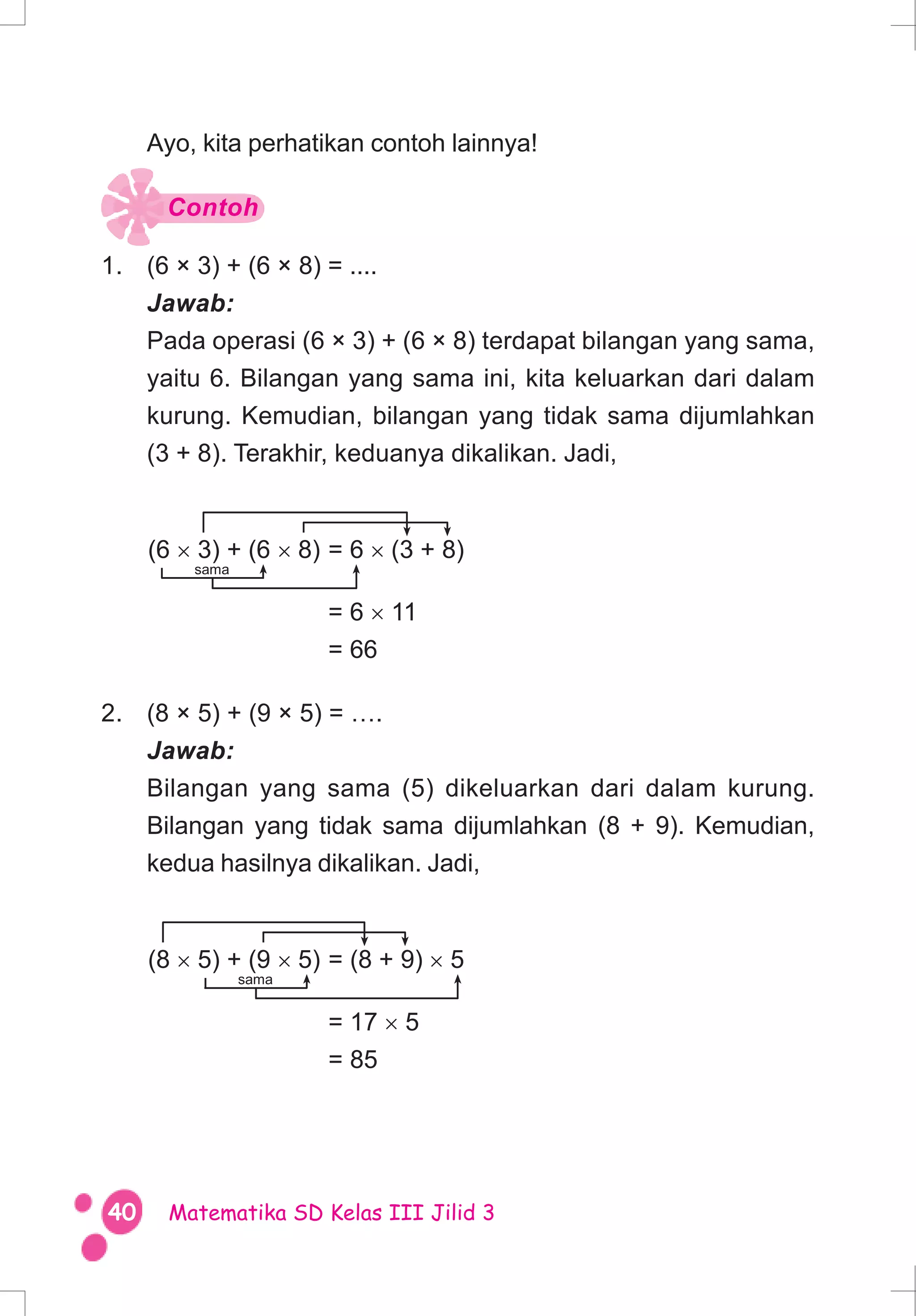 Matematika kelas 3 SD | PDF