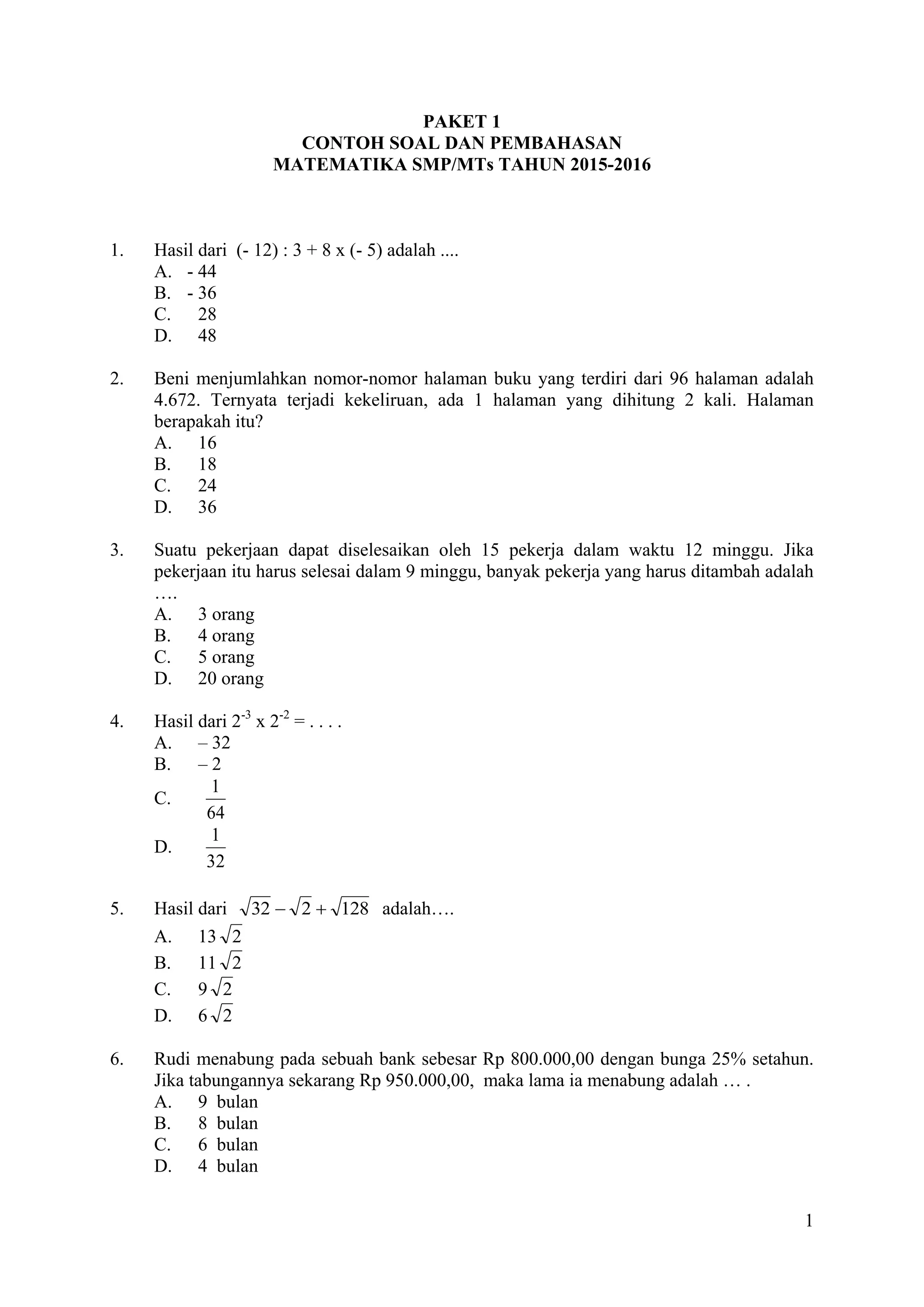MATEMATIKA | PDF
