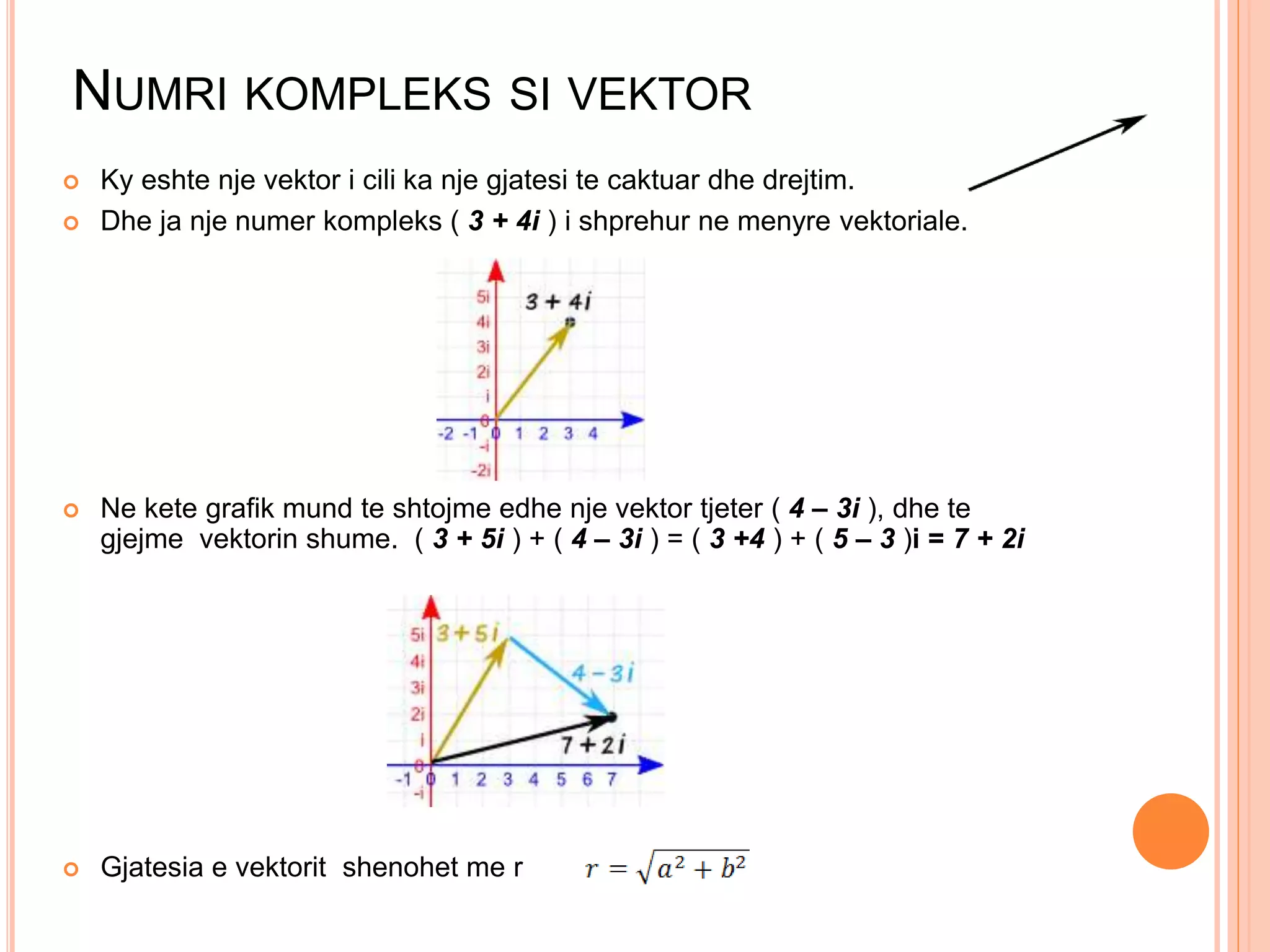 Matematika e avancuar; numri kompleks | PPTX
