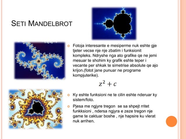 Matematika e avancuar; numri kompleks | PPTX