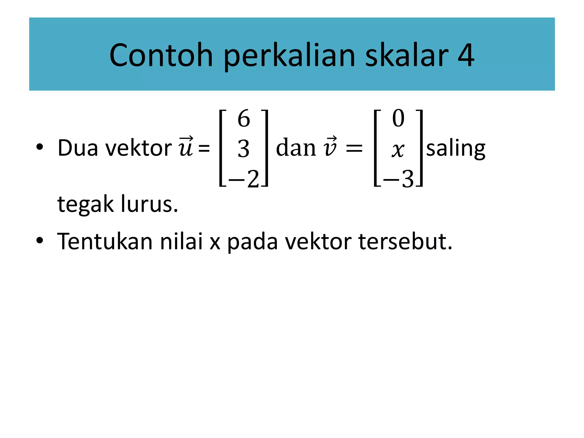Matematika dasar vektor SMA | PDF
