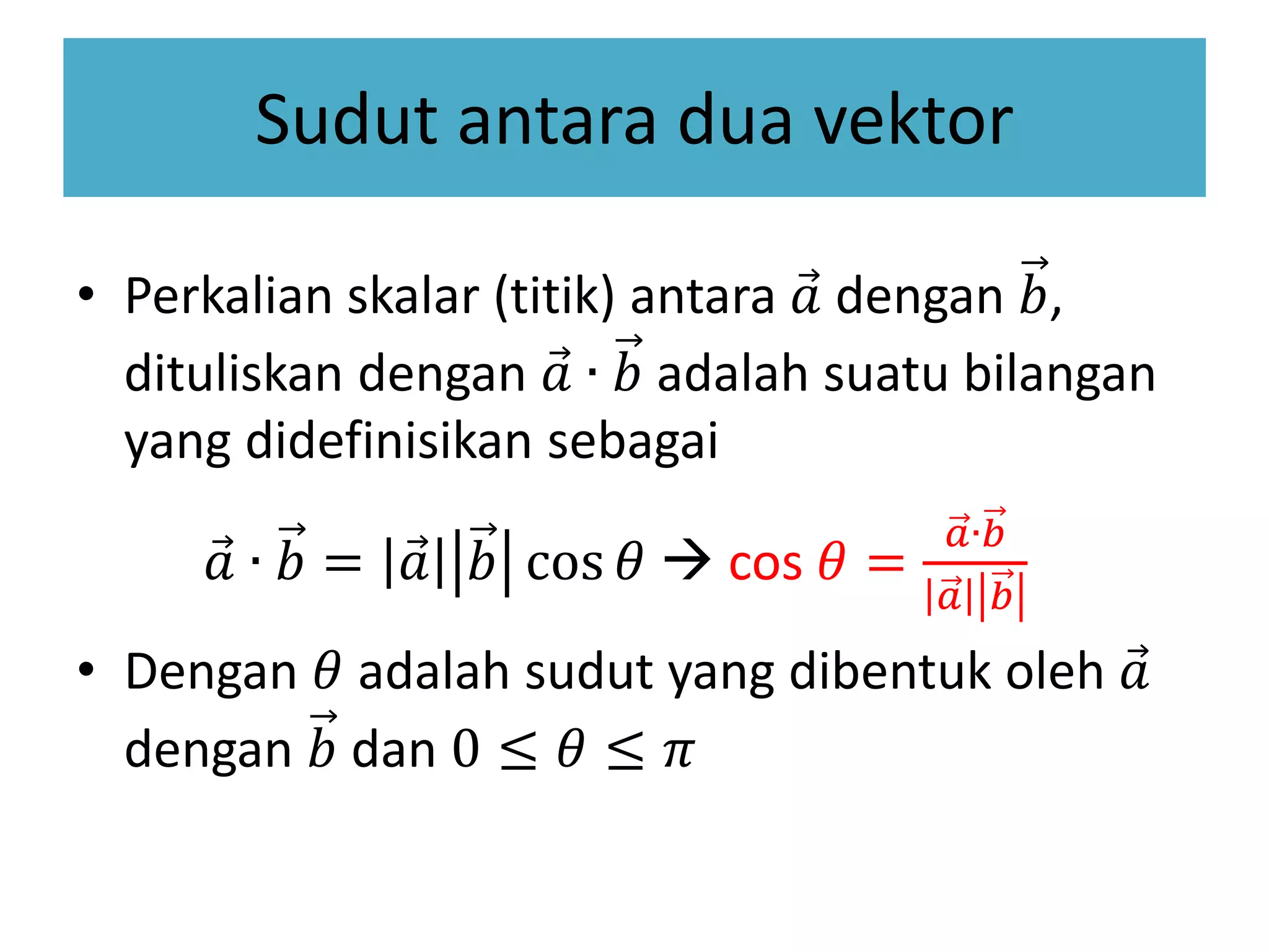 Matematika dasar vektor SMA | PDF