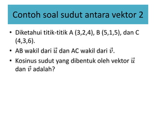 Matematika dasar vektor SMA | PDF