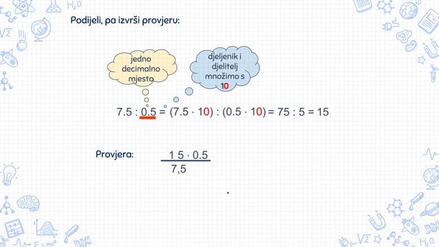 Matematika dijeljenje decimalnih brojeva | PPTX