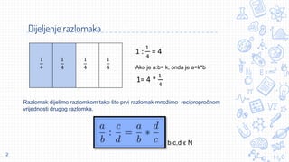 Matematika dijeljenje razlomaka | PPTX