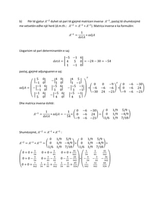 Matematika - Dr. Ajet Ahmeti (provim me detyra të zgjidhura) | PDF