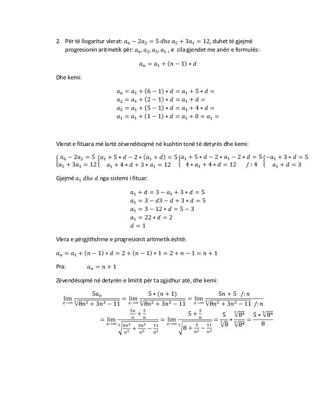 Matematika Dr Ajet Ahmeti Provim Me Detyra Të Zgjidhura