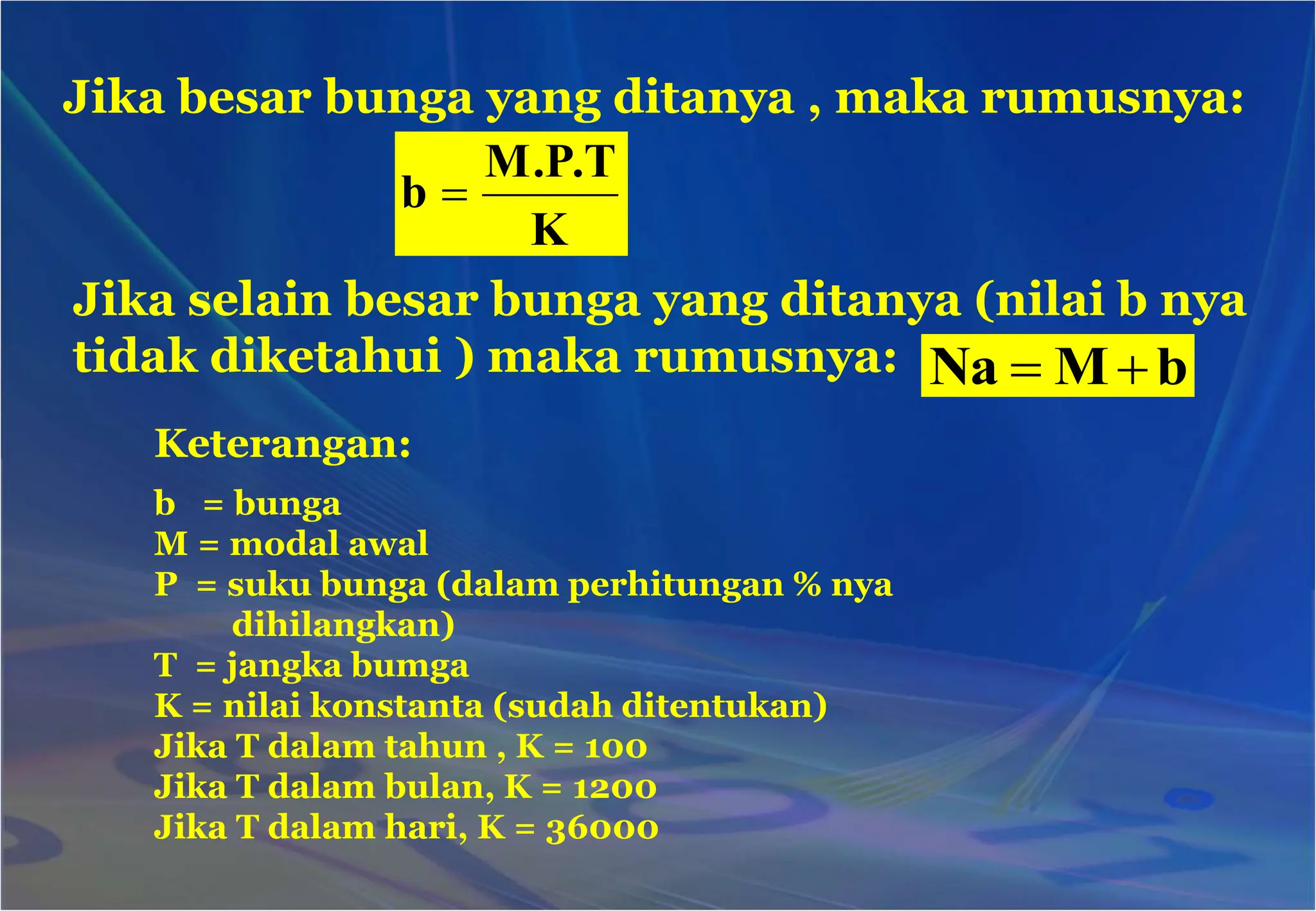 matematika-keuangan-materi bunga tunggal dan bunga majemuk | PPT