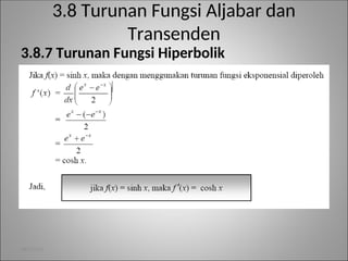 Materi Matematika Pokok Bahasan Turunan Fungsi Aljabar | PPT