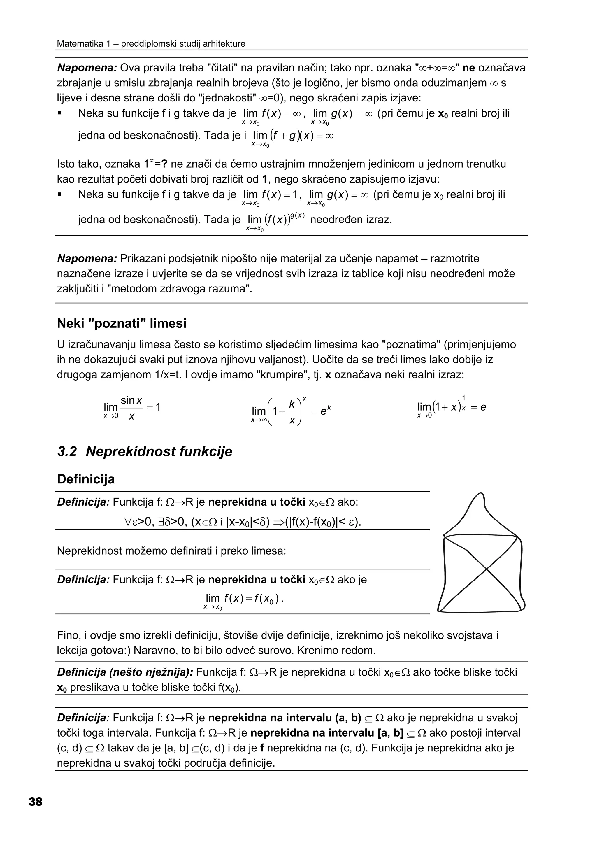 Matematika 1 arhitektura | PDF