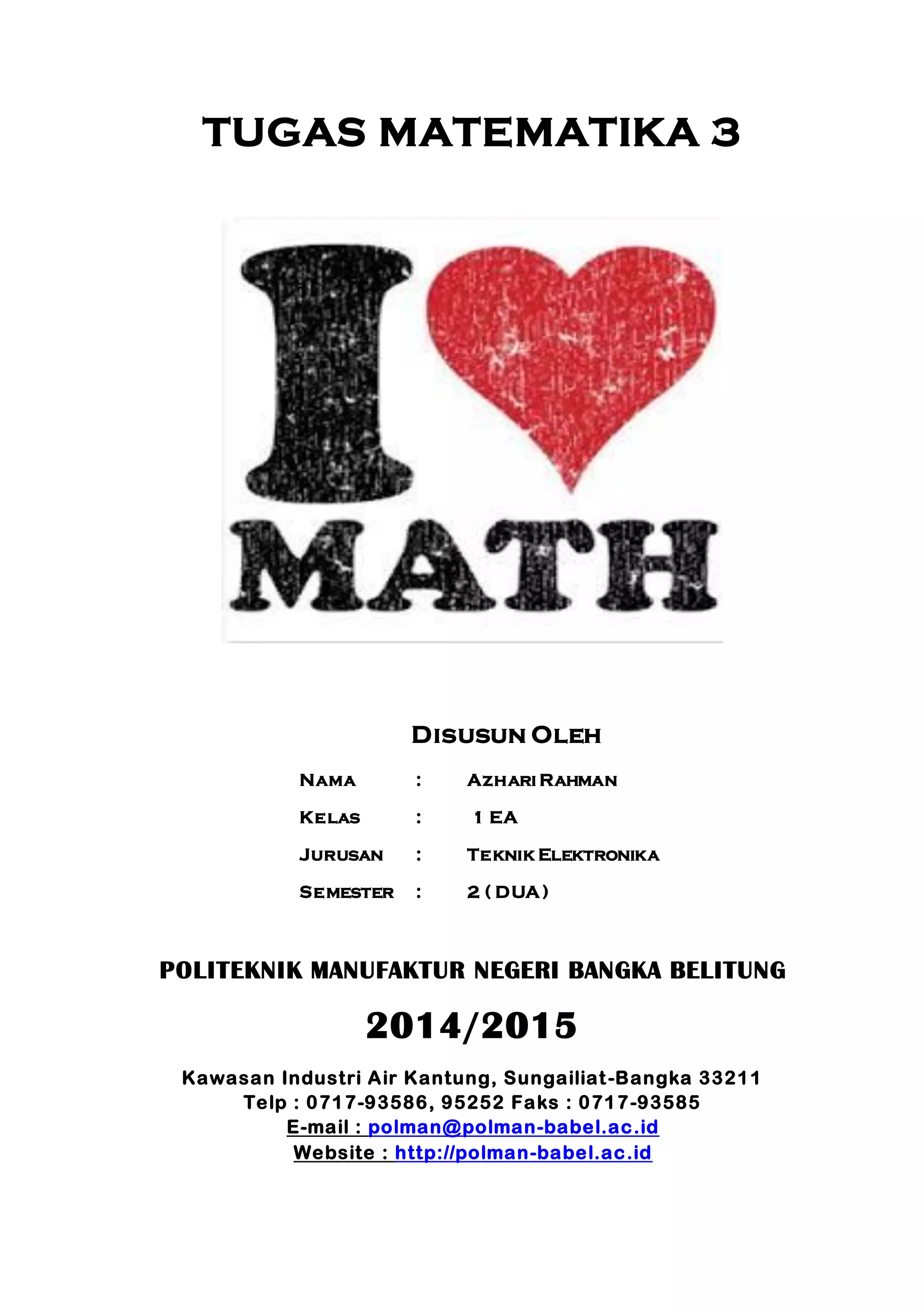 Matematika 3 | PDF