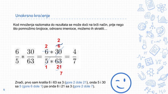 Mnozenje razlomaka- matematika VI | PPTX
