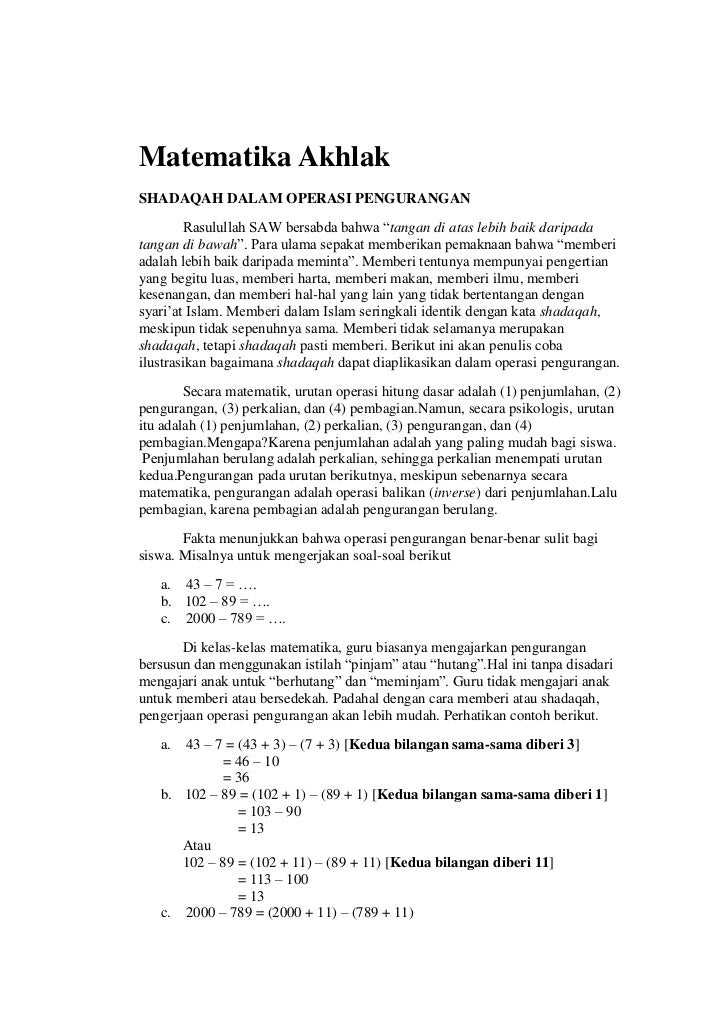 Kumpulan Soal Cerita Matematika Islam Smp.pdf – Beinyu.com Kumpulan Soal Cerita Matematika Islam Smp.pdf – Beinyu.com