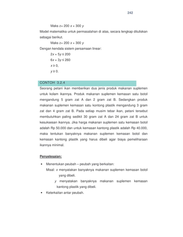 BSE: Matematika Bisnis dan Manajemen (2) | PDF