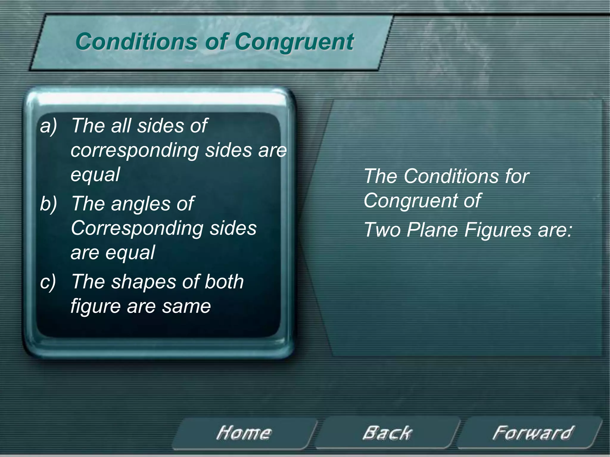 Mathematics - Congruence | PPTX
