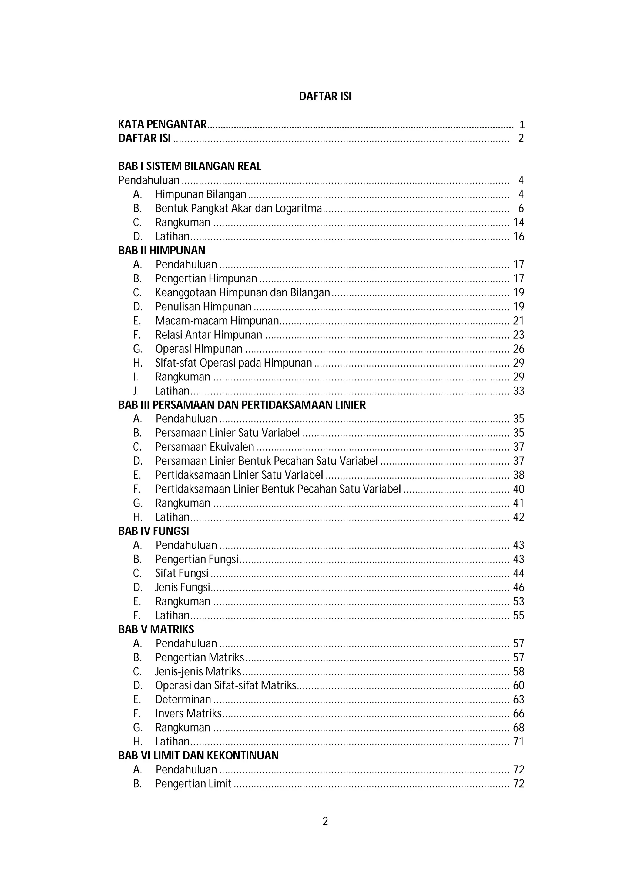 Matematika dasar bag1 | PDF