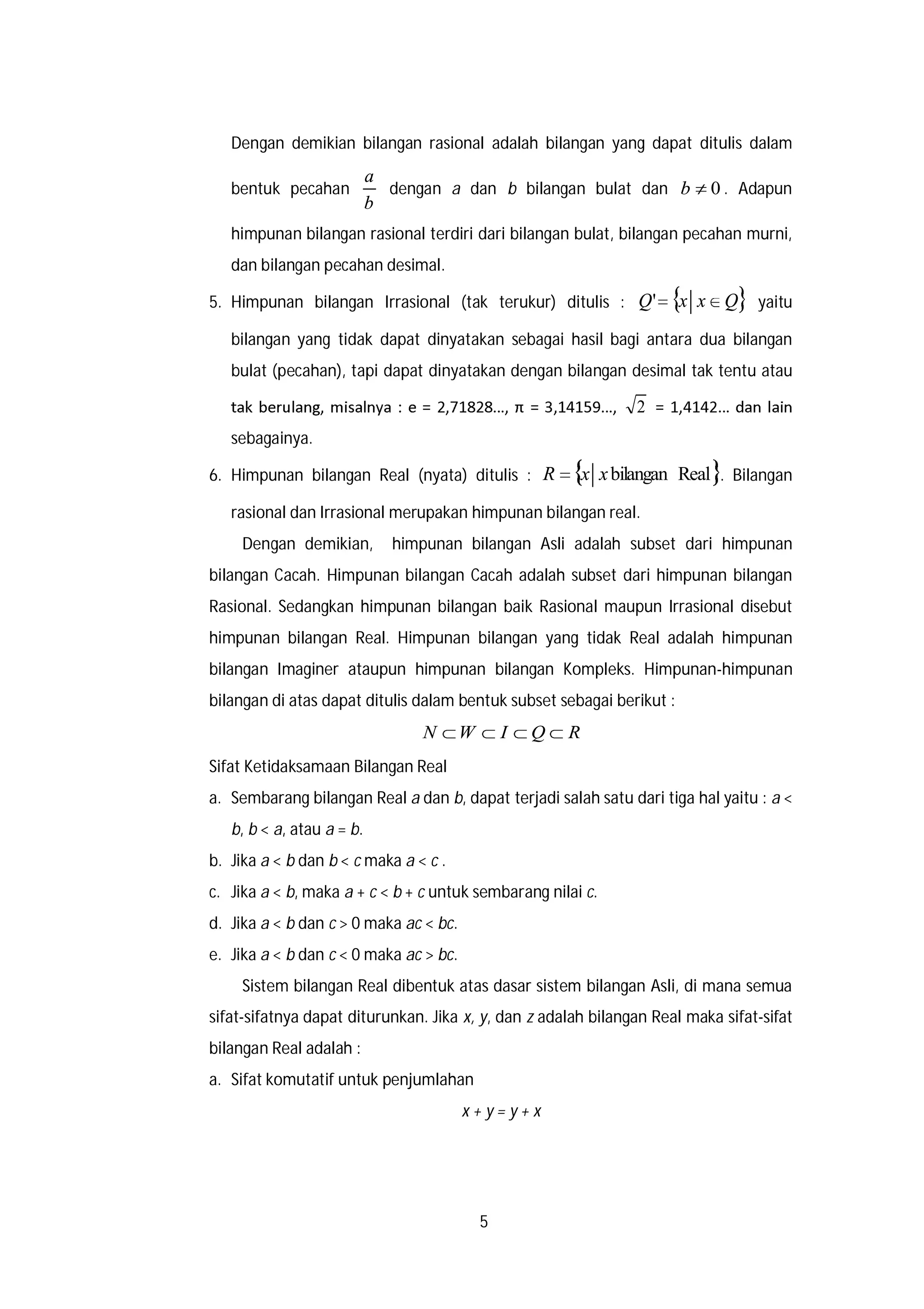 Matematika dasar bag1 | PDF