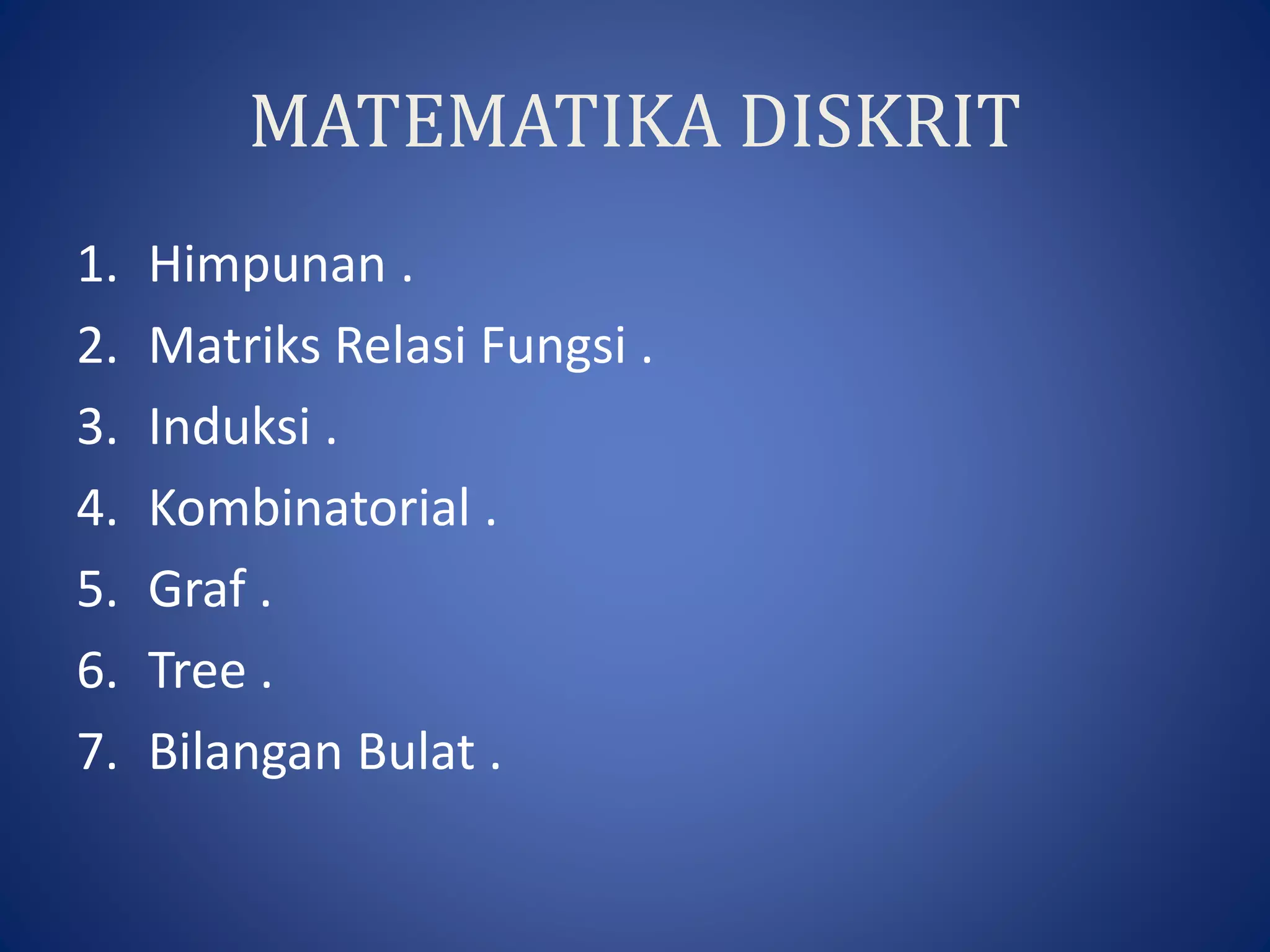 Matematika diskrit | PPTX