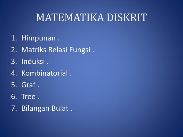 Matematika diskrit | PPTX