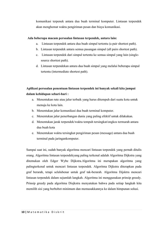 Matematika diskrit (dual graf, lintasan dan sirkuit euler, lintasan dan ...
