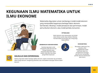 Matematika Ekonomi dan Bisnis: fungsi linier in economics | PPTX