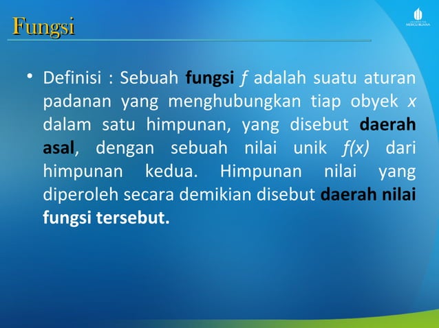 Konsep Fungsi | PPT